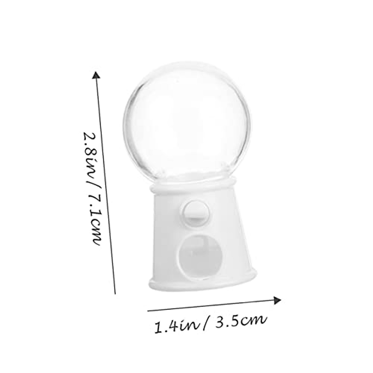 Abaodam 8pcs Mini Machine Cake Favor Boxes for Wedding Mini Vending Machine Money Coin Bank Mini Gumball Machine for Kids Cake Topper Decor Gumballs Machines for Candy