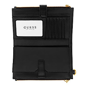 GUESS Laurel Double Zip Organizer Wallet, Black