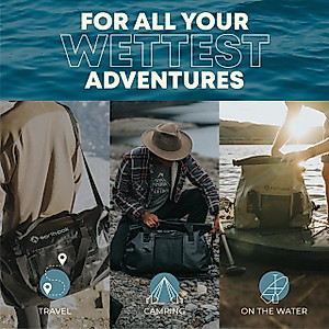 Earth Pak Waterproof Duffel Bag- Perfect for Any Kind of Travel, Lightweight, 50L & 70L Sizes, Large Storage Space, Durable Straps and Handles, Heavy Duty Material to Keep Your Gear Safe (Green, 50L)