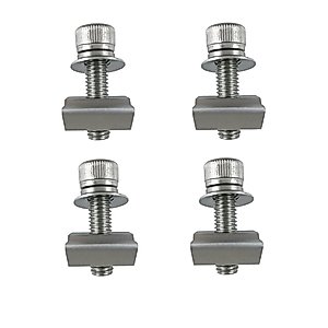 Smarkey Solar Panel Mounting Bracket Screw Hardware Parts for or Van RV Boat Off Grid Roof PV Racking 4 Units 1.4inch