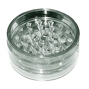 Acrylic 2pc Grinder w/Magnet - Clear Color (2.25, Acrylic-Clear)