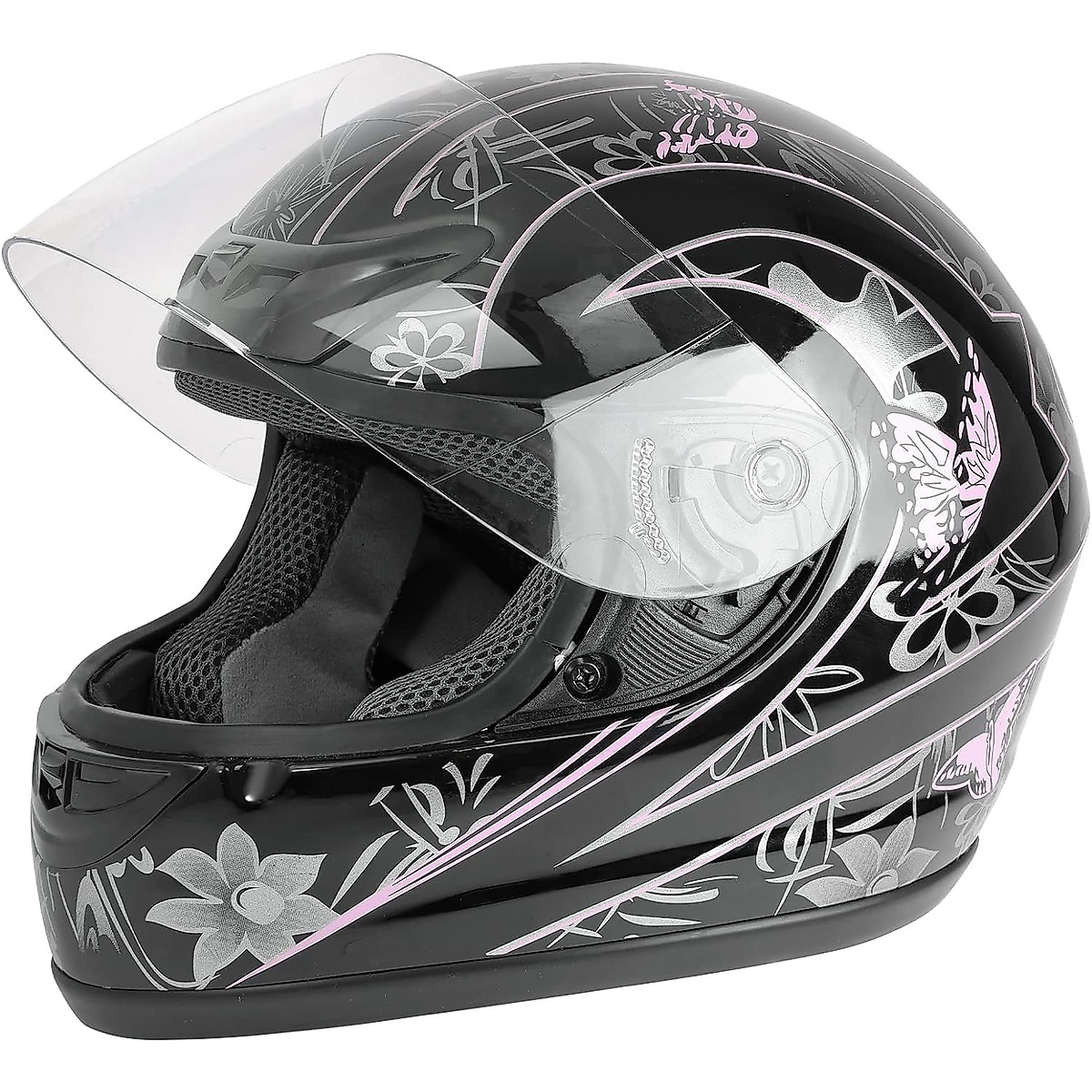 TCMT DOT Motorcycle Butterfly Flip Up Full Face Street Dirt Bike Adult Helmet ATV Motocross Motorcycle Helmet with Open Face Sun Shield