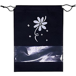 Old Navy Women Beach Summer Casual Flip Flop Sandals (10 White Script Logo & Black Flip Flops) with Dust Cover