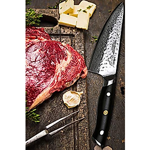 EAGLES KITCHENWARE Chef's Knife Eagles Power Series AUS10 Japanese Super Steel Vacuum treated Gift Box Blade Guard (8" Chef's Knife)