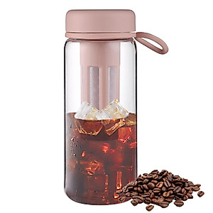 RFSHOP Iced Coffee Maker, Cold Brew Coffee Maker, Iced Tea Maker, Cold Brew Maker, Leakproof Portable Cold Brew Jar For Outdoor Sports Travel Hiking Camping Fitness Gym