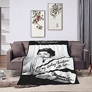 Joan Crawford Blanket Ultra-Soft Micro Fleece Blanket Warm Cozy Plush Bed Blanket Lightweight Sofa Throw Blanket