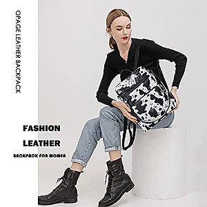 OPAGE Leather Backpack Purse for Women Fashion Tassel Ladies Shoulder Bags Designer Large Backpack Travel Bag