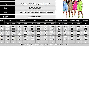 Uni Clau Women's Letter Two-Piece Outfit Tracksuit - Casual Short Sleeve T-Shirts Bodycon Shorts Set Jumpsuit Rompers Light Blue