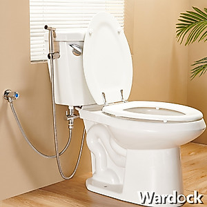 Handheld Bidet Sprayer for Toilet, Stainless Steel Bidet Sprayer Set for Bathroom, Handheld Bidet Attachment Muslim Shower Toilet Bidet Cloth Diaper Sprayer Set