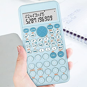 Altsuceser 2 Line Electronic Scientific Calculator 240 Functions Arithmetic Calculator Large Display Math Calculator for Student Teacher Classroom High School College School Business Offices Blue