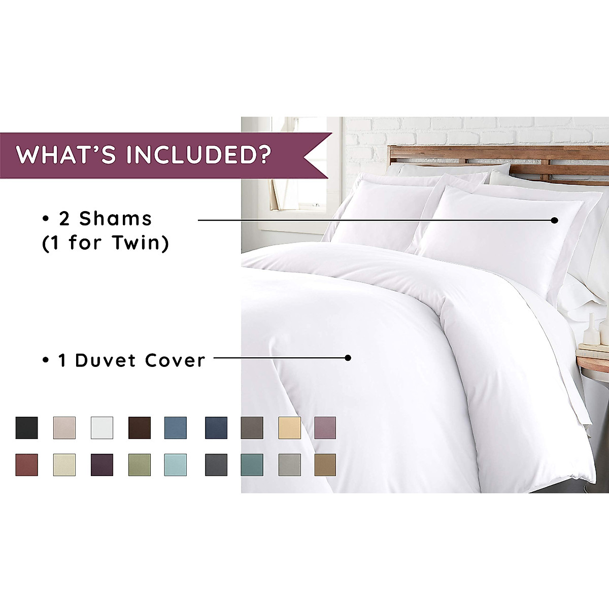 Mulberry Silk Premium 3-PCs Duvet Cover Set- 100% Mulberry Silk (19-Momme) with Zipper & Corner Ties, OekoTex Certified (Twin, White)