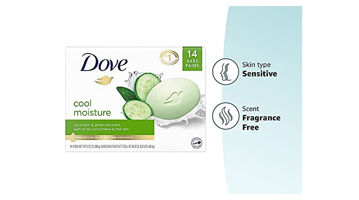 Dove Cucumber & Green Tea Beauty Bar | Moisturizing Skin Care