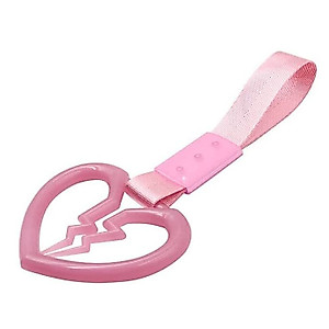 Auto Car Accessory Broken Heart Pink Glow in Dark TSURIKAWA Ring Subway Train Bus Handle Strap Style_8888