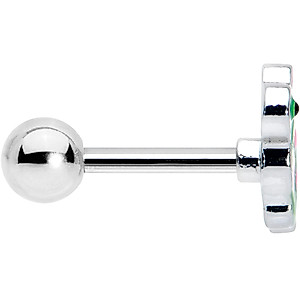 Body Candy 16G Womens Stainless Steel Pink Heart Green Turtle Cartilage Earring Helix Tragus Jewelry 1/4"