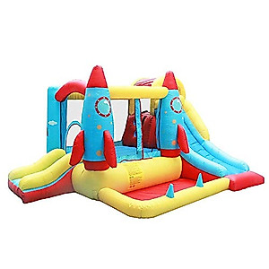 Inflatable Castle for Kids Children's Inflatable Jumping Bed Playground Slide Indoor and Outdoor Castle Large Bounce