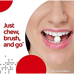 Colgate Anywhere Travel Toothpaste Tablets with Fluoride, Eco Friendly & Plastic Free Glass Jar, Fresh Mint - 60 count