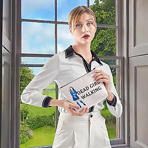 WCGXKO Musical Queens Gift Dead Girl Walking Makeup Bag With Zipper Muscial Lover Toiletry Bag (GIRL WALKING)