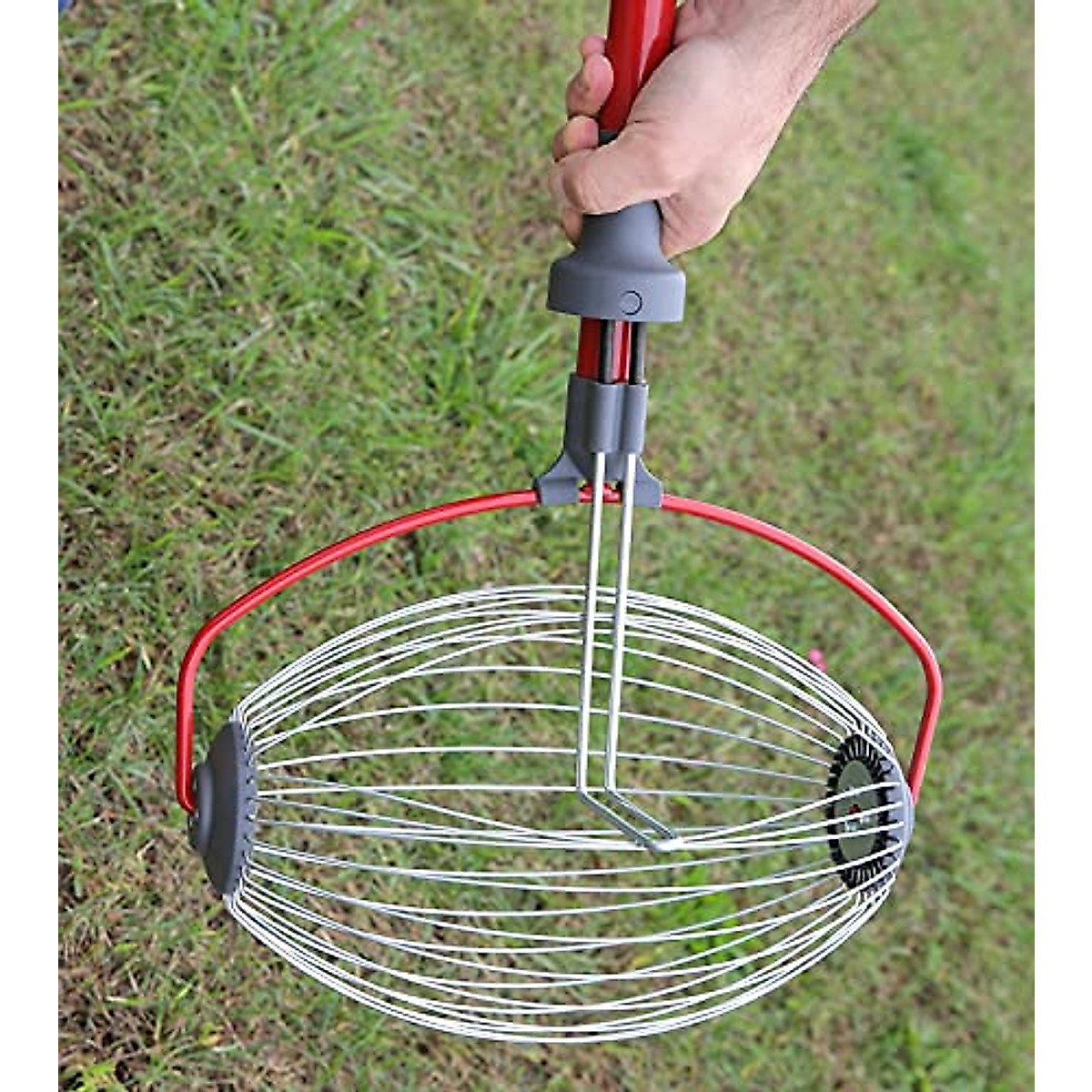 Garden Weasel Nut Gatherer 95404 - Large Nut Gatherer - Yard Roller - Picks up Walnuts, Small Fruits, Sweet Gum Balls, and Magnolia Seeds from 1.5” to 3”