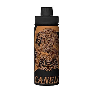 Eevikion Canelo of Alvarez Stainless Steel Insulated Tumbler Sports Water Bottle Hot and Cold Travel Cup 18oz
