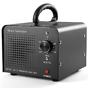 QAYE 0zone Machine 15000mg for Home/Car/Smoke/Pet Room (Black)