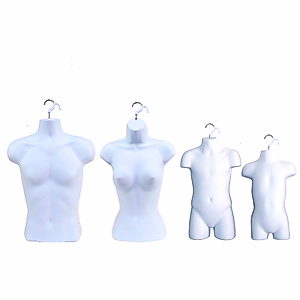 Family Set of Mannequin Forms Set of 4