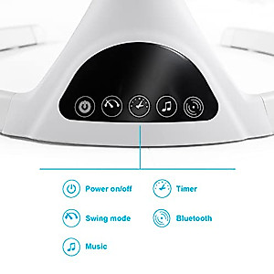 Soobaby Baby Swing for Infants,Electric Bouncer for Babies,Portable Swing for Baby Boy Girl,Remote Control Indoor Baby Rocker with 5 Sway Speeds,Music and Bluetooth