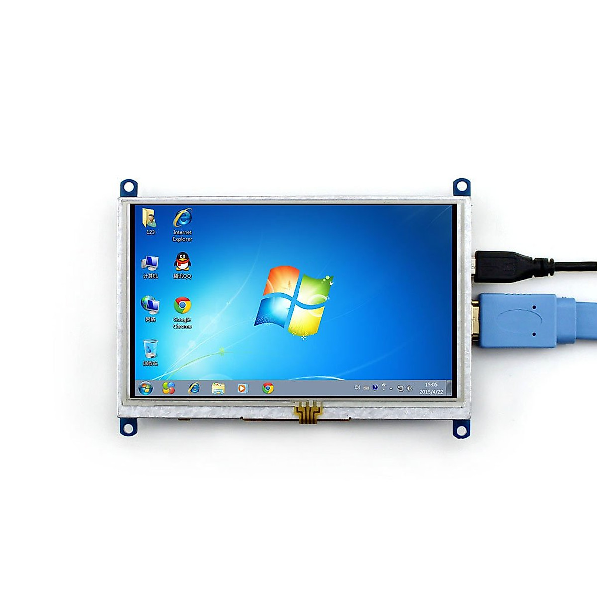 Waveshare 5inch TFT Resistive Touch Screen Display Module HDMI Interface for Rapsberry Pi 5/4/ A/A+/B/B+/2 B/3 B & Banana pi & Beaglebone Black Provide Images Supports Various System