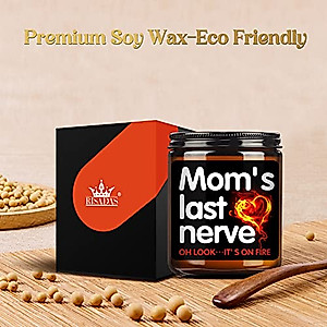 Gifts for Mom, Mothers Day Gifts from Daughter, Son, Birthday Gifts for Mom, Stocking Stuffers Christmas Funny Gifts for Mom Wife Women, Mom Gifts, Long Lasting Jar Candles, 7oz Scented Candles