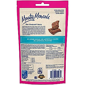 Vitakraft Meaty Morsels Soft Indulgent Cat Treats - Double Layer Extra Meaty - Can Use as Cat Pill Pocket (Chicken with Salmon, 1-Pack)