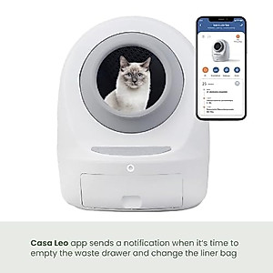 Leo's Loo Too by Casa Leo I Waste Litter Drawer Liner Bags for Automatic Litter Boxes I Heavy Duty 2mil Thick with Drawstring I Unscented 25 count