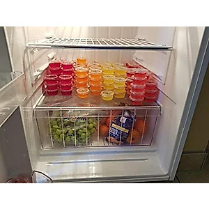 Lawei 80 Pack Plastic Deli Food Containers with Lids - 8 Oz Food Storage Containers Freezer Deli Cups for Soup, Party Supplies, Meal Prep and Portion Control