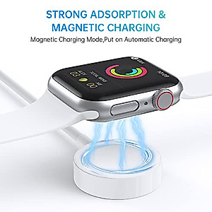 Watch Charger Compatible with Apple Watch Charger, Watch Charger Charging Cable for Watch Series 8/7/6/5/4/3/2 /SE/SE2, Magnetic Fast Charger Cord for iWatch Portable Wireless Charging (3.3ft /1m)