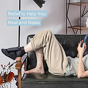 Plantar Fasciitis Night Splint, Plantar Fasciitis Night Sock, Soft Stretching Boot Splint, Heel Pain Relief Compression Sleeve for Plantar Fasciitis, Heel, Ankle, Arch Foot Pain, Achilles Tendonitis (Small)