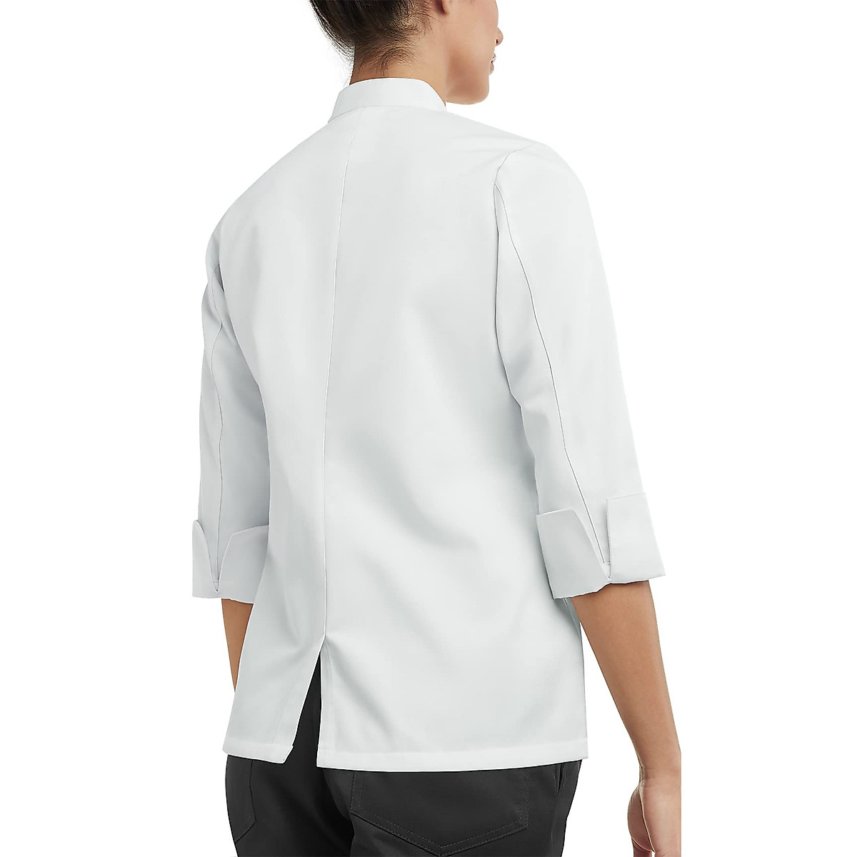 On The Line by ChefUniforms.com Women's 1-Pocket 3/4 Sleeve Chef Coat (White, S)
