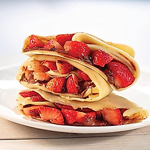 CucinaPro Cordless Crepe Maker - FREE Recipe Guide, Non Stick Dipping Plate plus Electric Base and Batter Spatula, Portable and Compact Baker, Unique Homemade Easter Morning Breakfast Treat or Gift