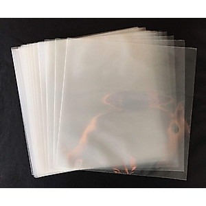 Skywin Vinyl Record Sleeves - 3 Mil Thick 100 Record Sleeves Outer Preserve Vinyl Records Protect from Dust and Scratches, Transparent Vinyl Outer Sleeves Showcase Album Cover Art (7 inch, 100 Pack)