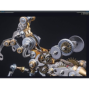 XSHION 3D Metal Puzzle Insect Model Kit, DIY Assembly Jigsaw Mantis Puzzle Model Building Kit for Adults Kids Mechanical Model Educational Toy Brain Teaser Desk Ornaments Collectible Toys