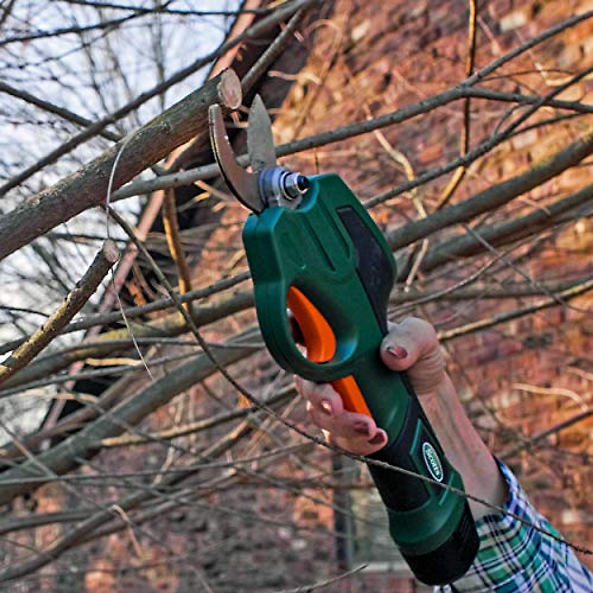 Scotts Outdoor Power Tools PR17215S 7.2-Volt Lithium-Ion Cordless Rechargeable Power Pruner, Green