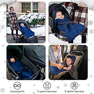 Swaddyl Carseat Cover - Car Seat Cover for Baby Carseat - Baby Girl Car seat Blanket - Car Seat Blankets for Babies Winter Essential