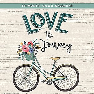 Love The Journey 2022 12 x 12 Inch Monthly Square Wall Calendar by Hopper Studios, Stationery Design Photography