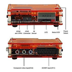 TOOGOO Ossc Hdmi Converter Kit for Retro Game Console 1 2/ One 360/Atari Series/Dreamcast/Sega Series and So On(EU Plug) Orange