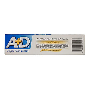 A+D Diaper Rash Cream Zinc Oxide, 4 Oz (Pack of 2)