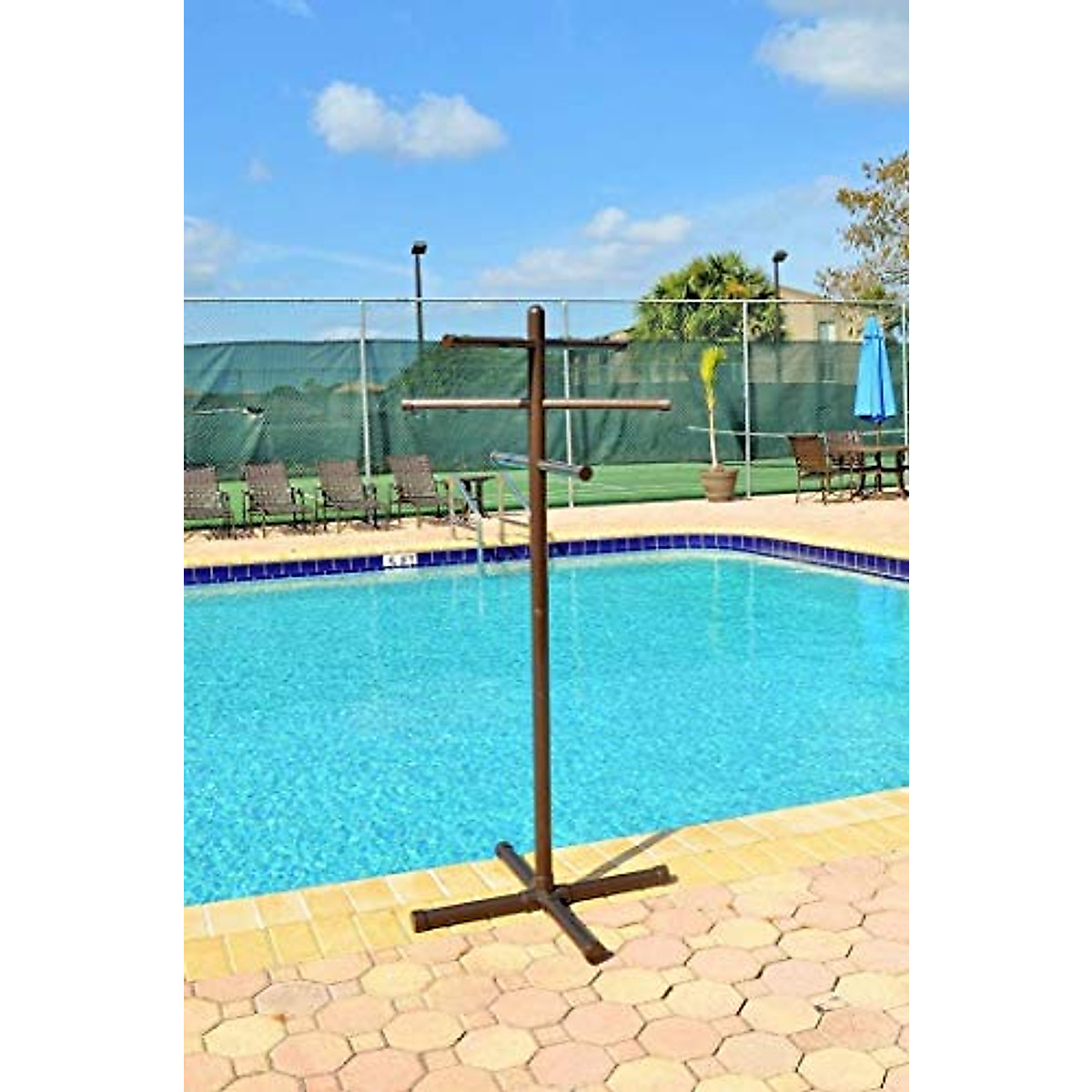 Pool & Spa Towel Rack Bronze Premium Extra Tall Towel Tree Outdoor PVC
