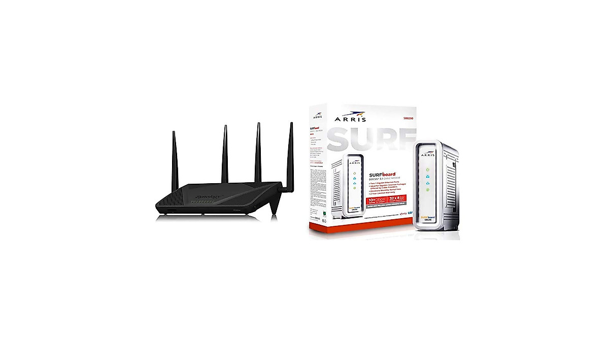 Synology Wi-Fi Router & DOCSIS 3.1 Cable Modem Bundle for Fast Internet