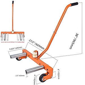 Senhill Heavy Duty Wheel Dolly Adjustable Tire Dolly Tire Lift Tool Easy Lift Tire Moving Cart for Workshop Garage