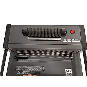 CFS Products - BetterBind Coil-It - Coil-Binding Machine with Electric Coil Inserter - Manual Binding Punch - Up to 20 Pages - 4:1 Pitch - for Personal, Home, School or Business Binding