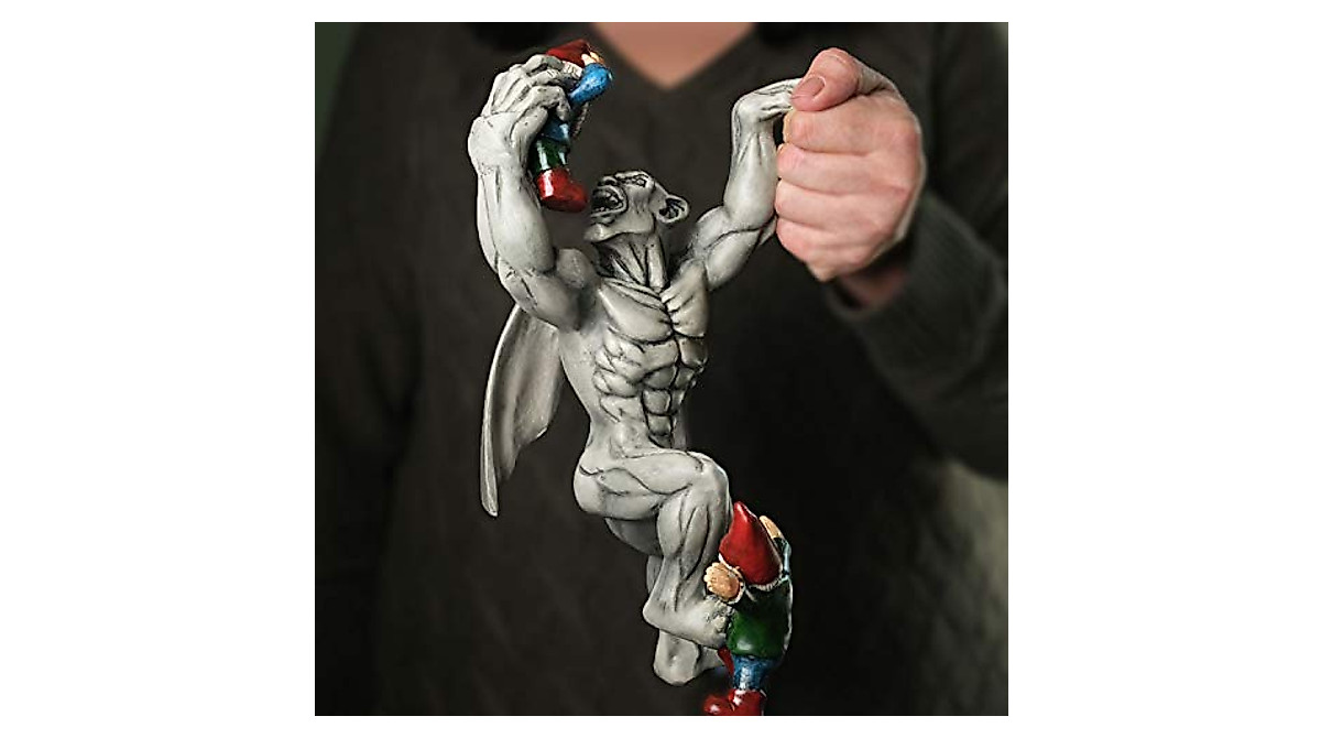 Gargoyle Gnome Massacre Fence Hanger | Bella Haus Design