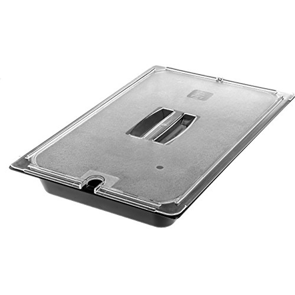 Carlisle FoodService Products 10211U07 StorPlus Full Size Polycarbonate Universal Handled Notched Food Pan Lid, Clear