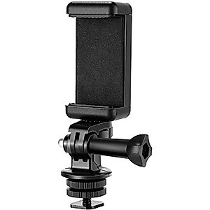 PellKing Hot Shoe Mount Adapter Kit, Phone Holder for DSLR Camera Action Camera GoPro Hero 9 8 7 6 5, Akaso,DJI OSMO Action (hot Shoe Phone Mount)
