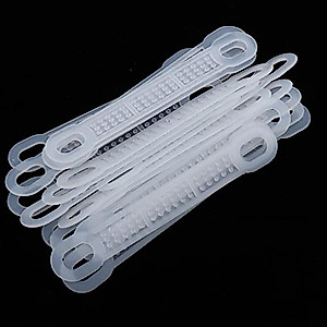 100x Stretchy Anti-Slip Silicone Hanger Grips Clothes Hanger Strips Pads